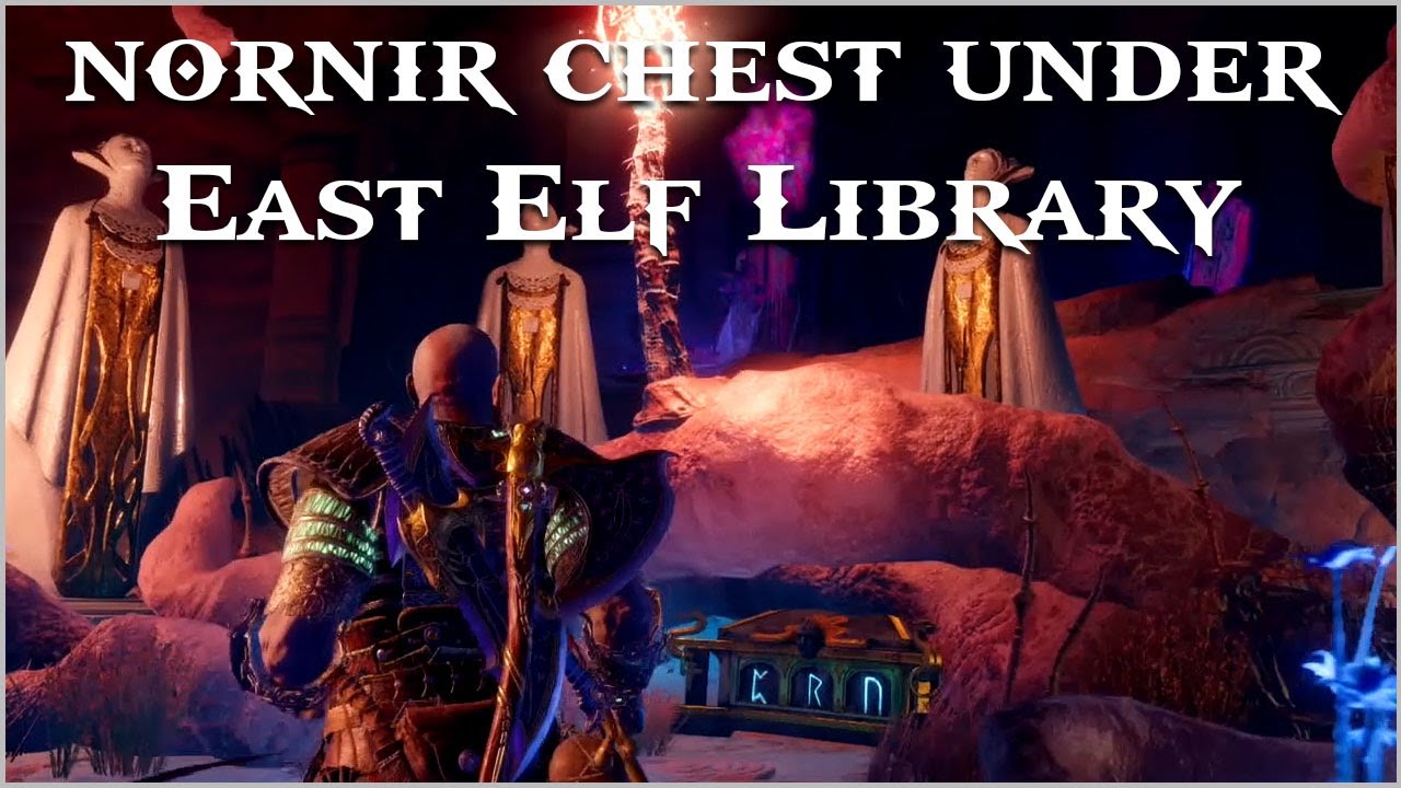 Unlocking the Secret Nornir Chest in the Forbidden Sands of East Elf Library in God of War ...