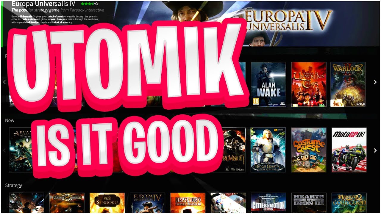 Utomik Netflix Of Gaming Is It Any Good? - I Think So! - YouTube