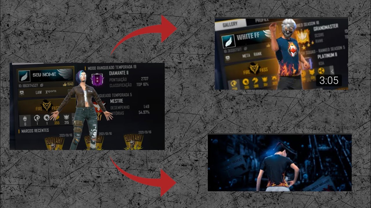 COMO FAZER A THUMBNAIL DO APELAPATO E WHITE FF- GUSTA 100HP - YouTube