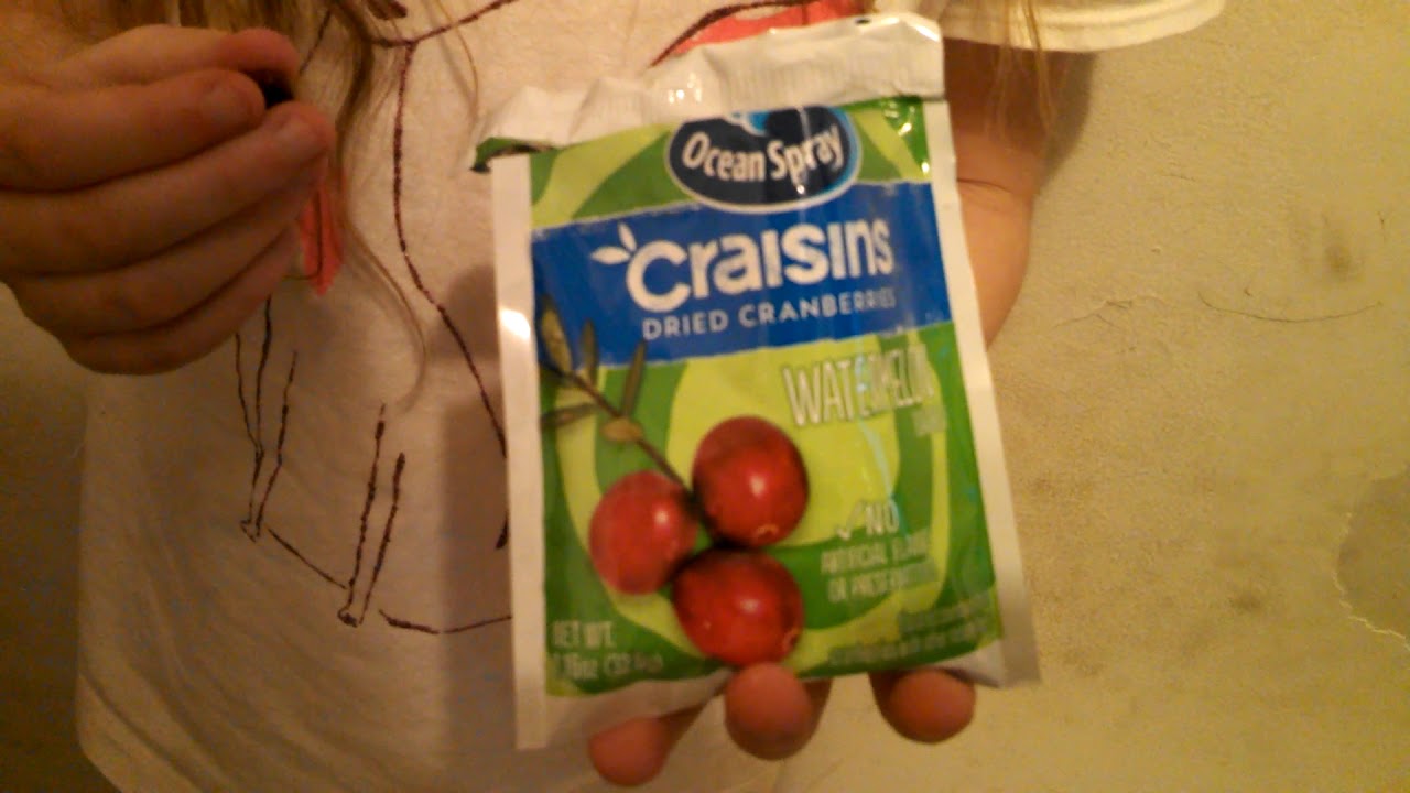 Taste Testing Of Craisins Dried Cranberries Watermelon - YouTube