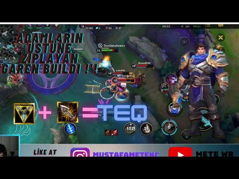 LOL WİLDRİFT- TEK ATAN GAREN BUİLDİ!! VAYNE KARŞI NASIL OYNANIR!! GARENE ÜÇLÜ KUVVET KASMAK!