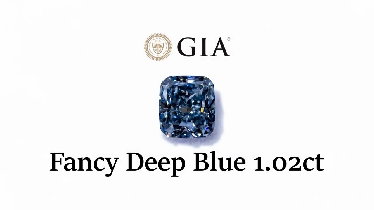 『Fancy Deep Blue』1.02ct GIA - YouTube