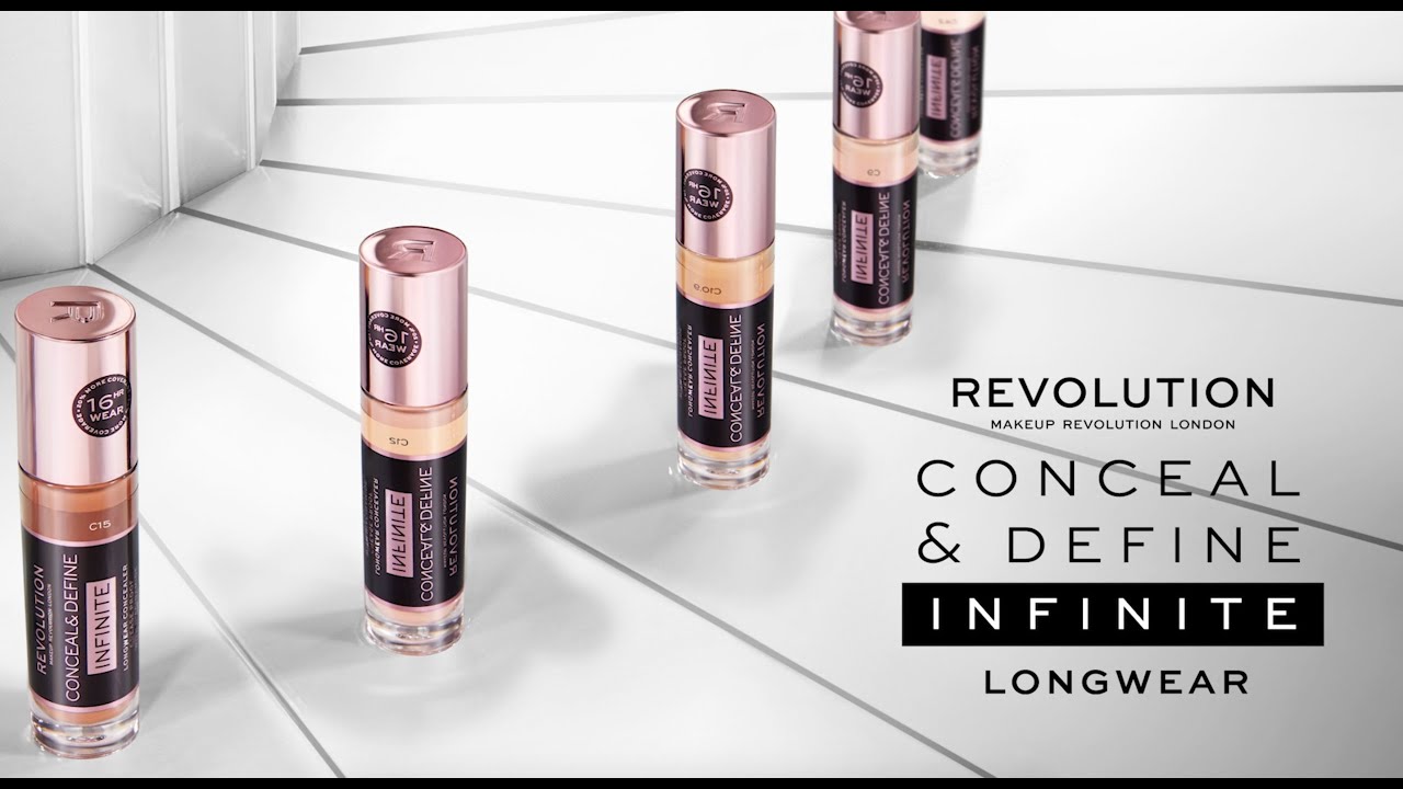 REVOLUTION | NEW CONCEAL & DEFINE INFINITE CONCEALER - 60 SHADES! - YouTube
