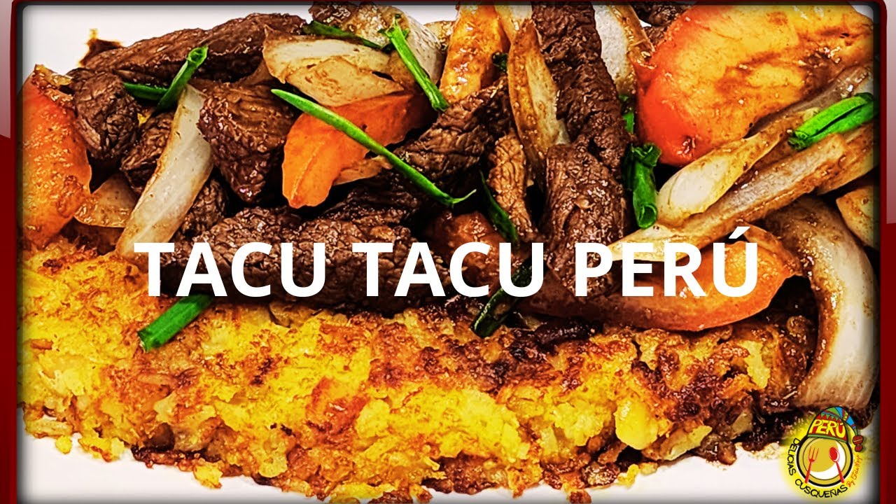 APRENDE Como Hacer TACU TACU con LOMO SALTEADO Fácil Cocina Peruana ...