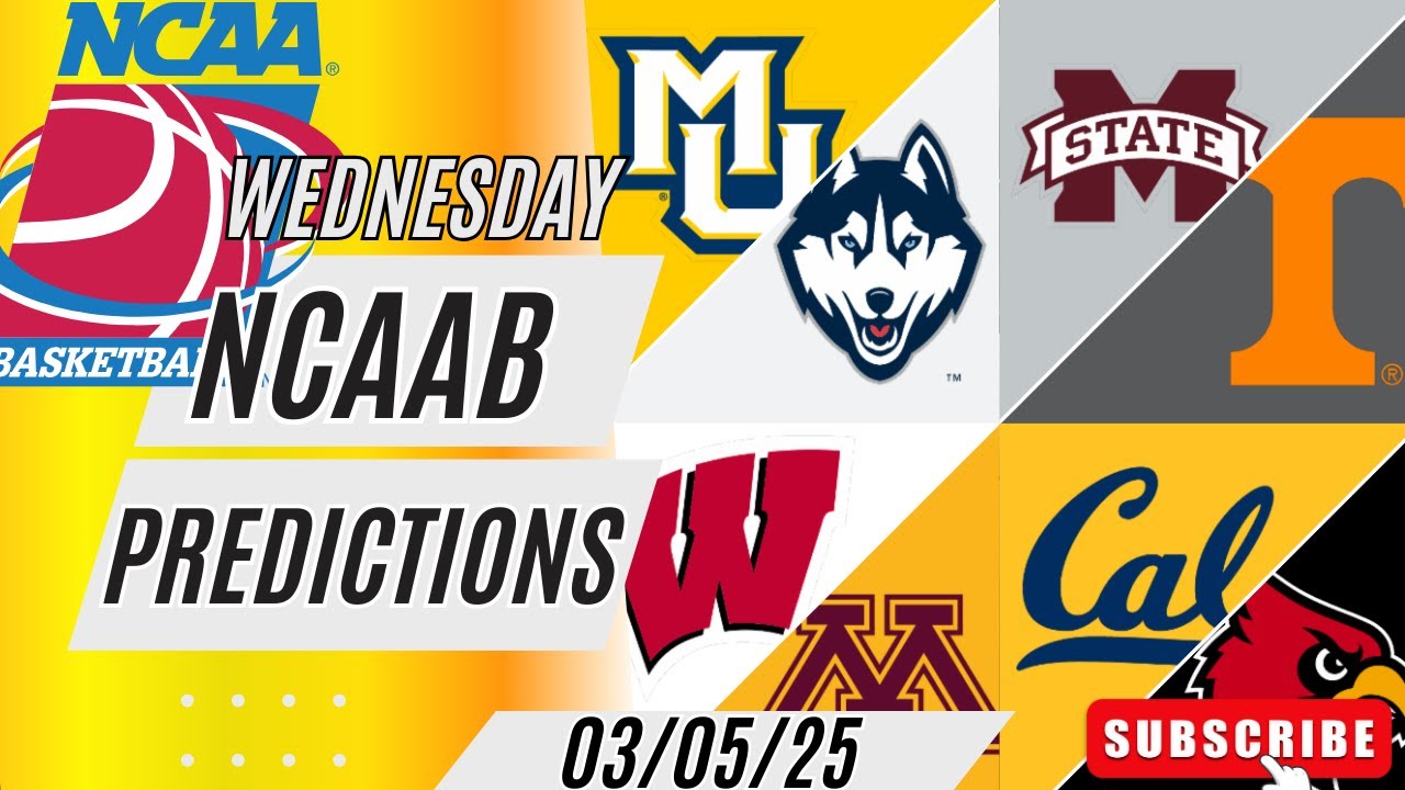 College Basketball Picks & Predictions Today 3/5/25 | NCAAB Picks Today ...