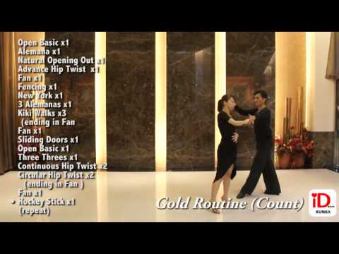 Rumba Gold Routine (Count) - YouTube