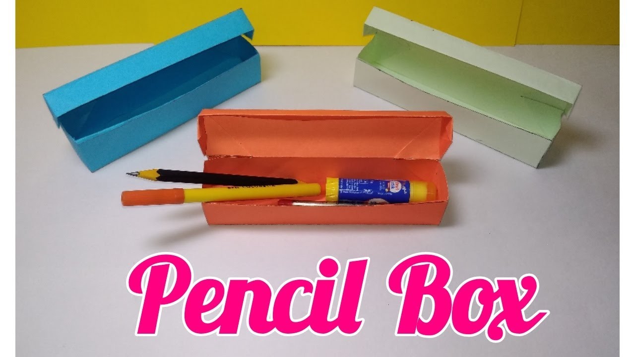 Origami Pencil Box Tutorial ♥︎ DIY ♥︎ || Back to School - YouTube