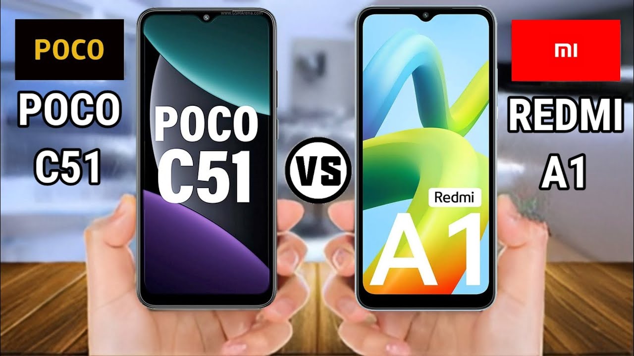 Poco C51 Vs Redmi A1. #Trakontech. - YouTube