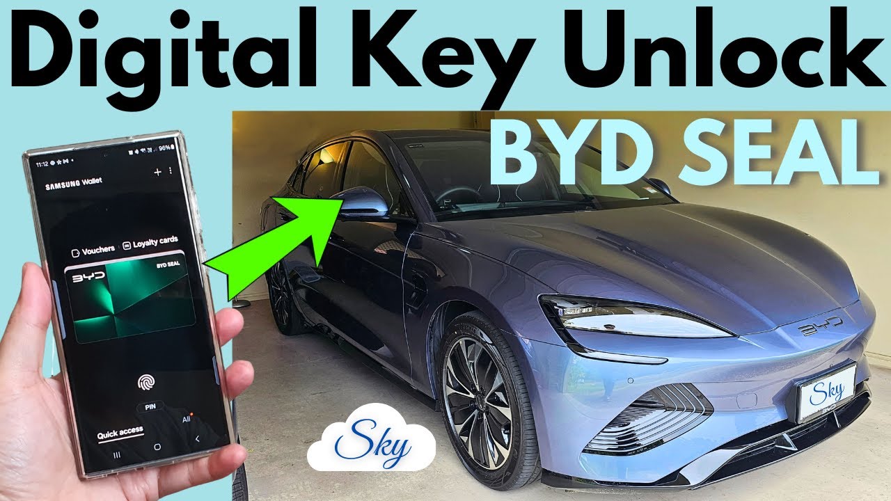 Unlock BYD Seal EV with Samsung Galaxy Ultra phone digital key - Use ...