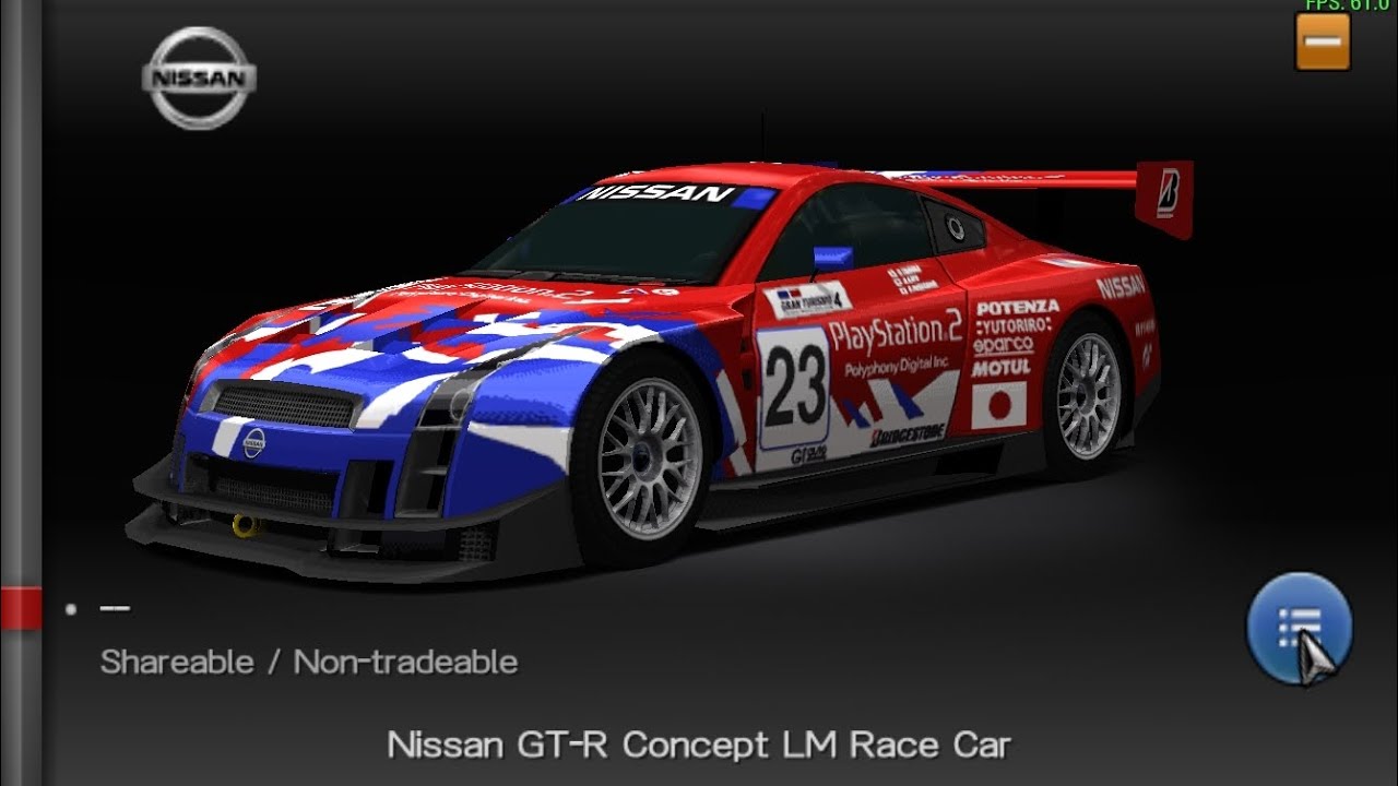 Gran Turismo PSP - Nissan GT-R Concept LM Race Car - YouTube