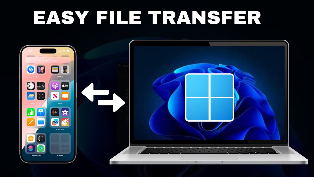 How to Transfer Files Between iPhone and Windows 10/11 PC or Laptop ...