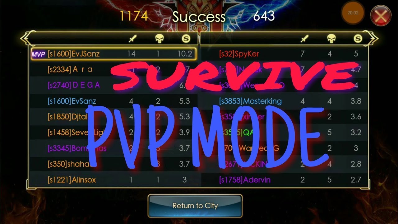 Legacy of discord : PVP MODE | SURVIVE - YouTube