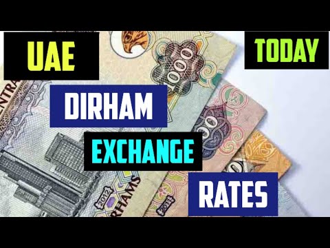 UAE Emirati Dirham Exchange rate today - YouTube