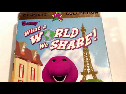 Barney * What a World We Share! * VHS Movie Collection