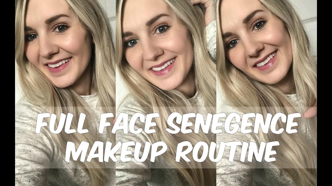 BEAUTY || makeup routine .. senegence full face application - YouTube