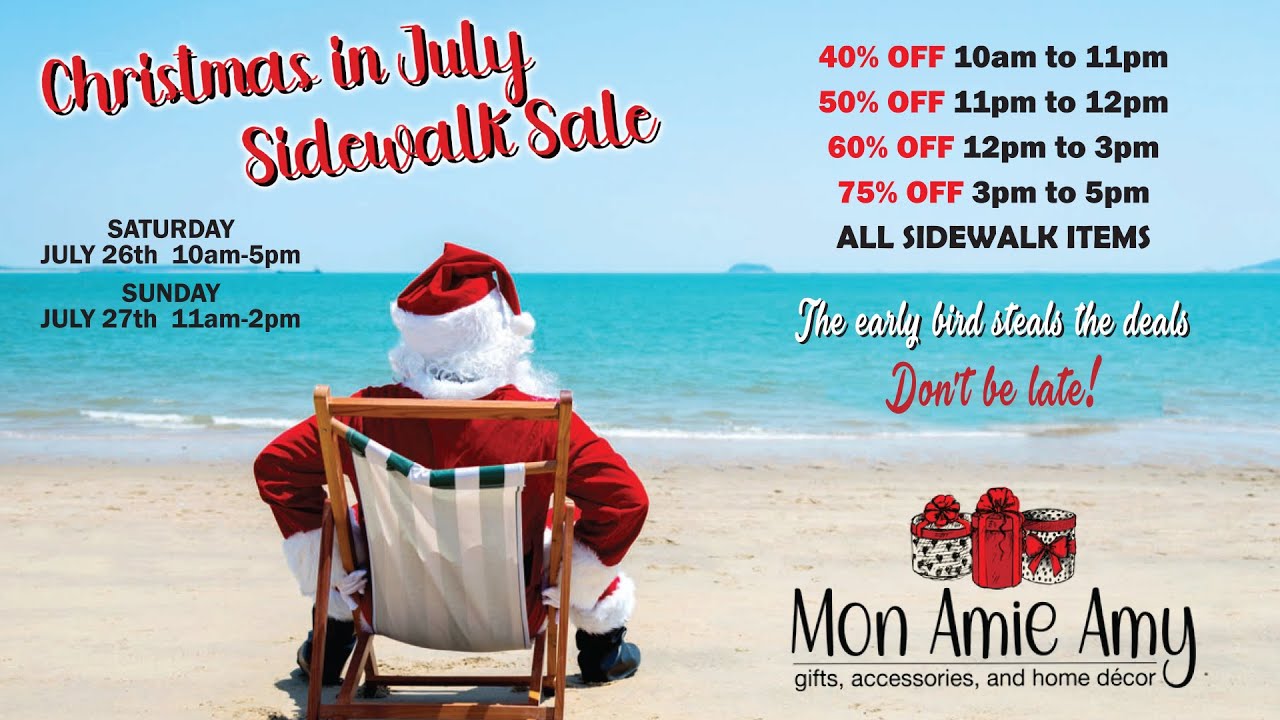Mon Amie Amy Xmas in July Ad - YouTube