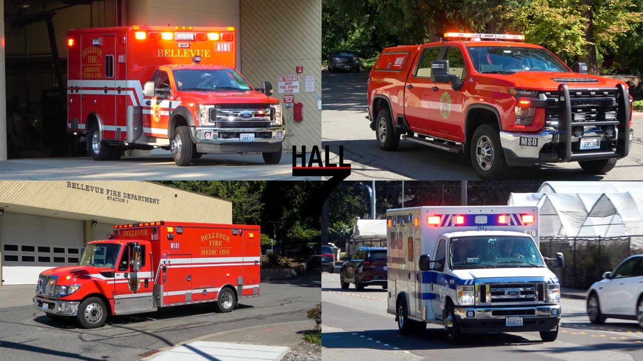 Bellevue Fire Department - Aid 101, Medic 101, MSO105, + TRI-MED ...