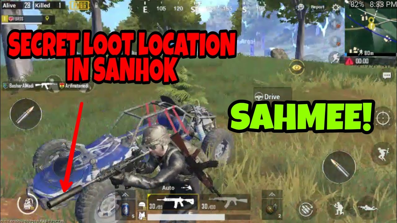 Secret loot location | Sanhok | Sahmee | Exploring Sanhok | PUBG Mobile ...