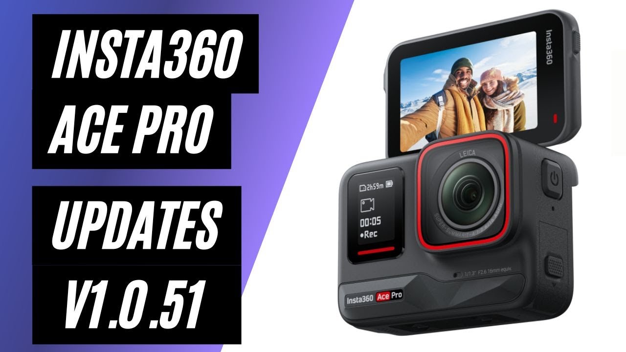 New Insta360 Ace Pro Firmware Update v1.0.51 - Battery Percentage Added ...