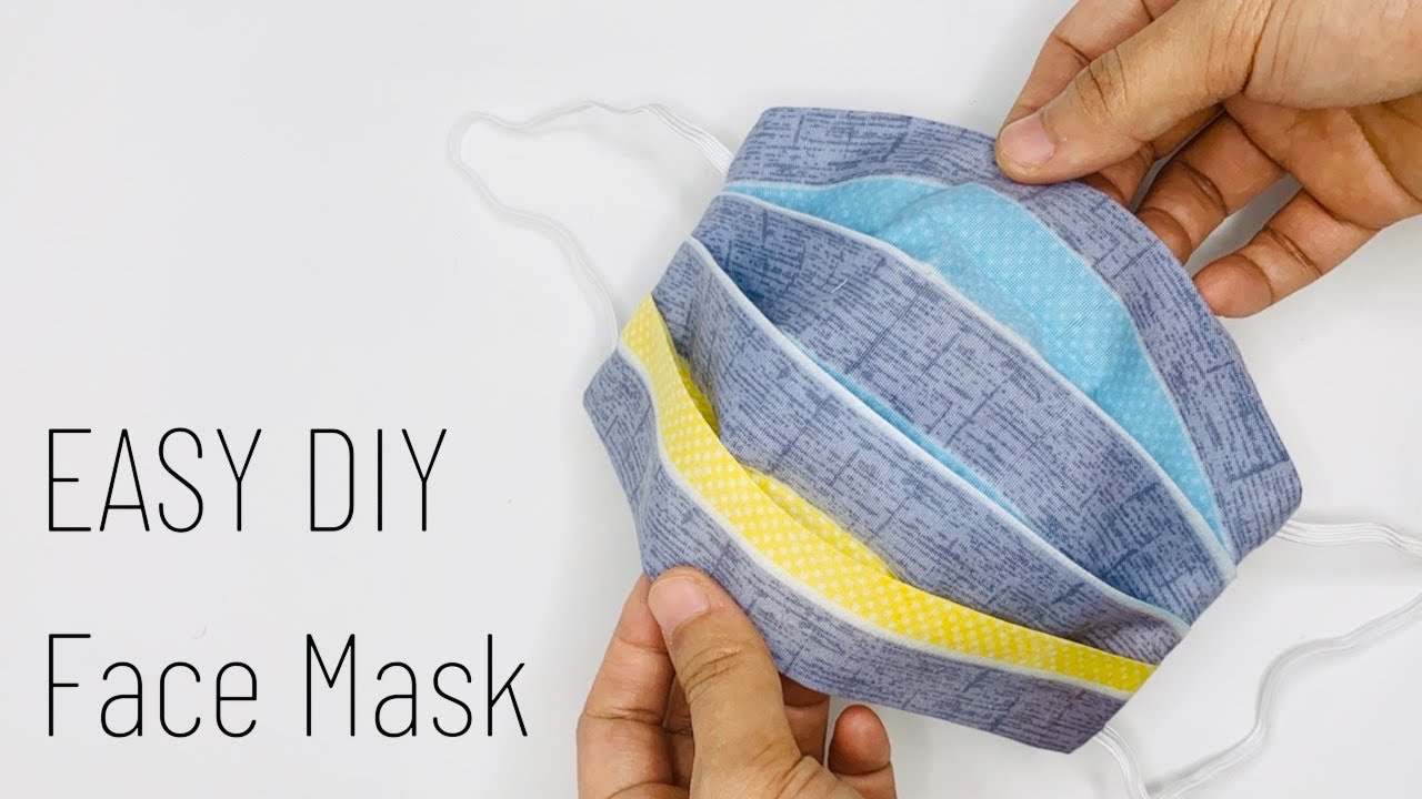 EASY Way to Make Face Mask | NO Sewing Machine| Face Mask Sewing ...