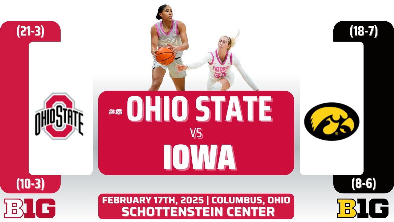 No. 8 Ohio State vs Iowa | Big Ten | 2.17.25 - YouTube