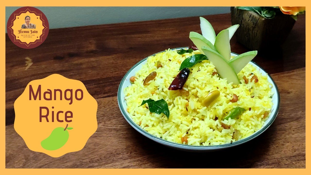 RAW MANGO RICE RECIPE | मैंगो राइस रेसिपी | Instant Rice Recipe | Rice ...