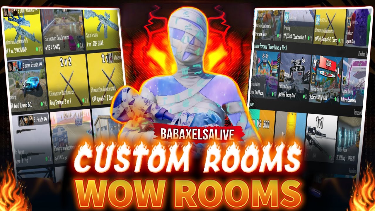 PUBG WOW CUSTOM ROOMS DAILY LIVE STREAM | BABAXELSAlive - YouTube