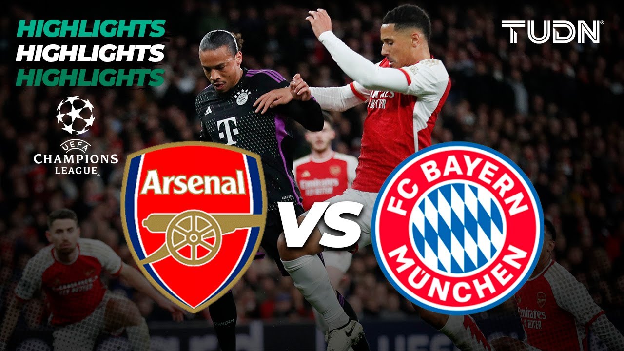 HIGHLIGHTS - Arsenal 2-2 Bayern | UEFA Champions League 2023/24 - 4tos ...