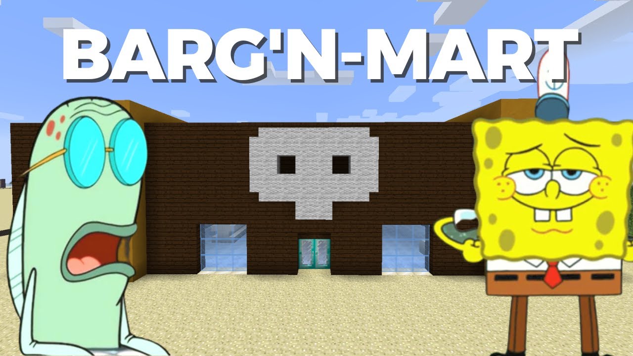 O MERCADO DO BOB ESPONJA ( Barg'n-Mart ) | Minecraft: Fenda do Biquíni ...