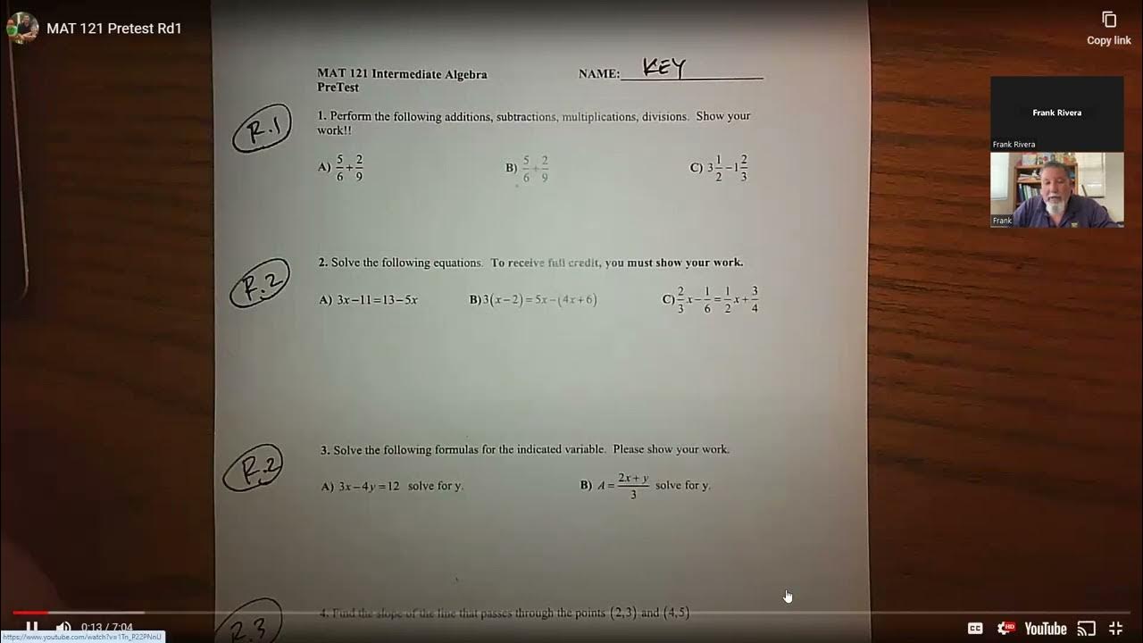 MAT 121 Review Module Overview - YouTube