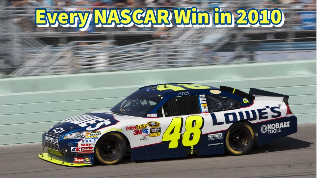 Every NASCAR Win in 2010 - YouTube