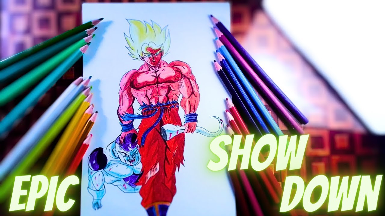 Epic Showdown: Drawing Goku vs Frieza Step-by-Step [Dragon Ball Art ...