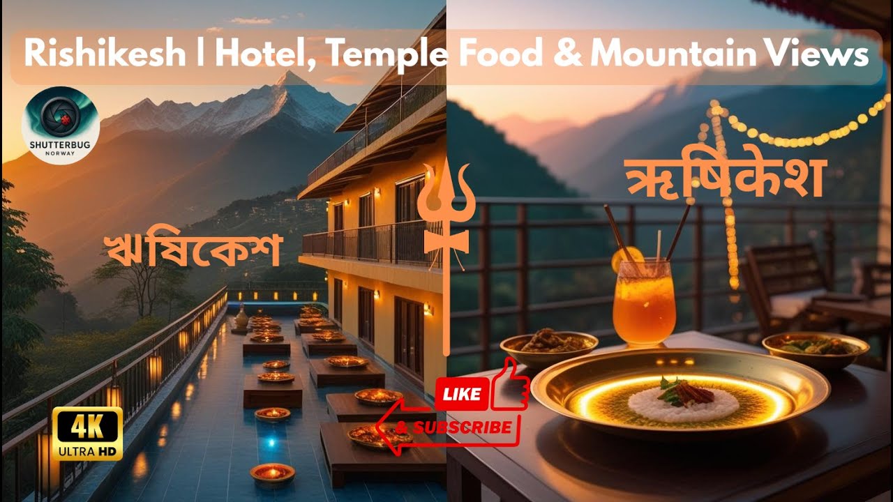 Rishikesh 4K by Shutterbug in Norway 🇮🇳🌄 | Hotel, Temple Food & Mountain Views - YouTube