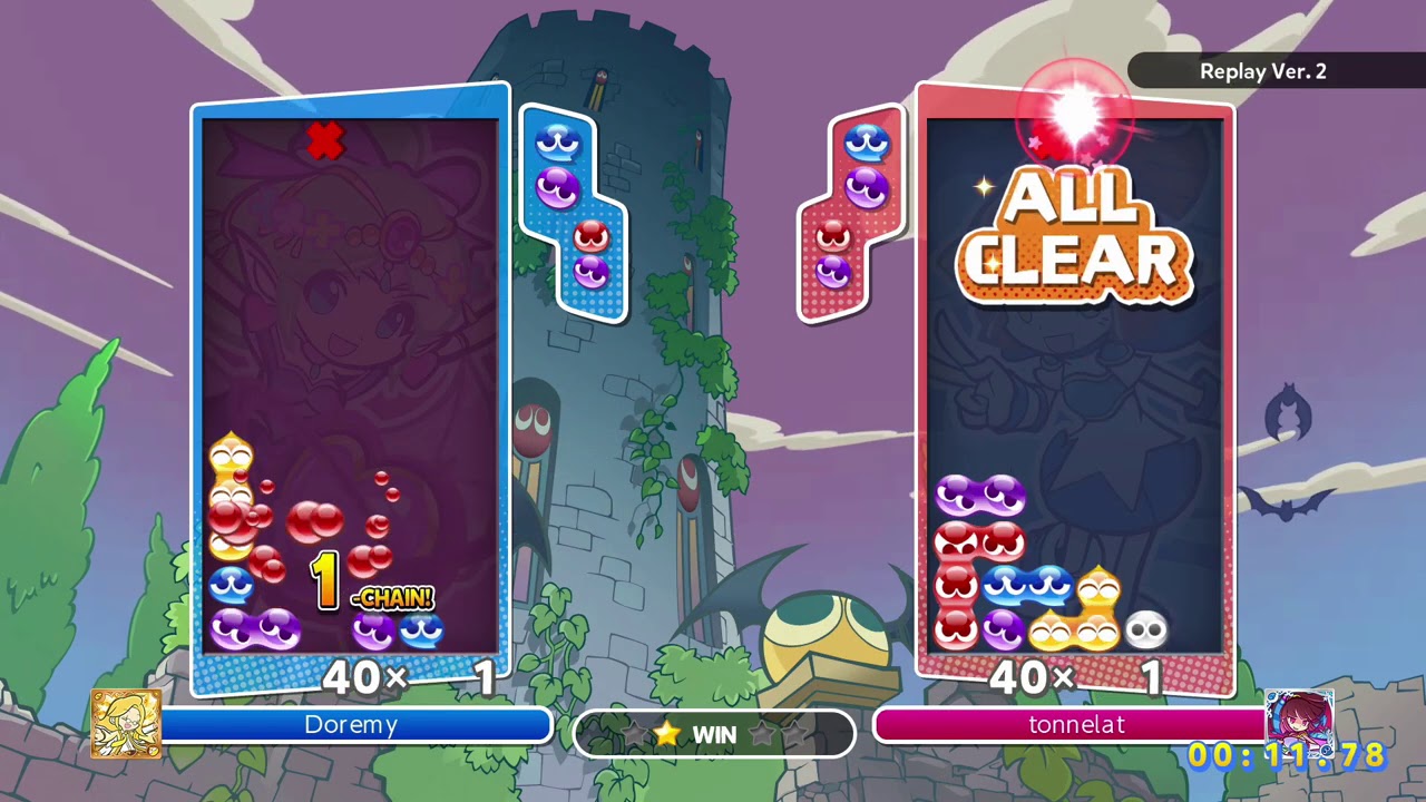 [Puyo Puyo Champions] Ranked Match: Doremy vs. tonnelat (06-10-2020 ...