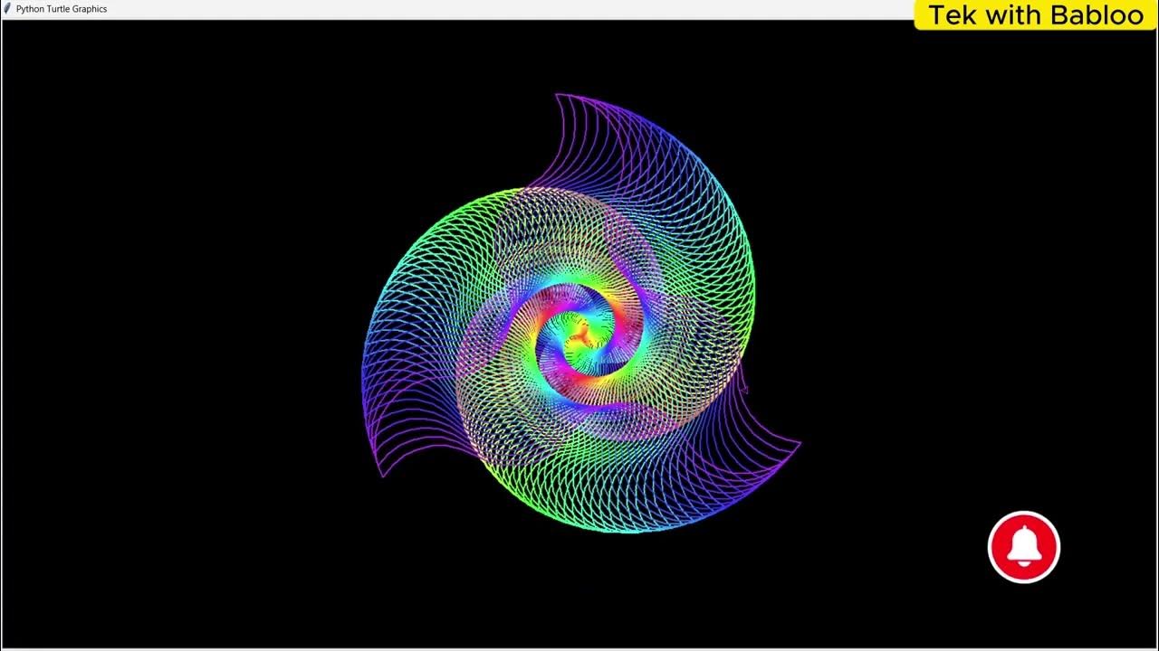 Python Graphics Animation turtle video🐢//Tek with Babloo//🧿#new #tranding #python_coding_video ...