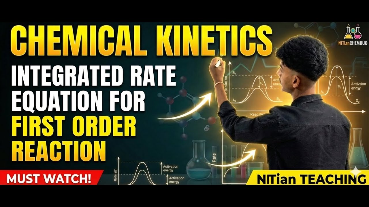 First Order Reaction Derivation | Integrated Rate Law & Half Life ...