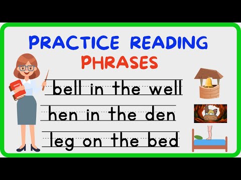 LEARN TO READ PHRASES FOR KIDS / SHORT /E / PRACTICE READING FOR KINDER ...