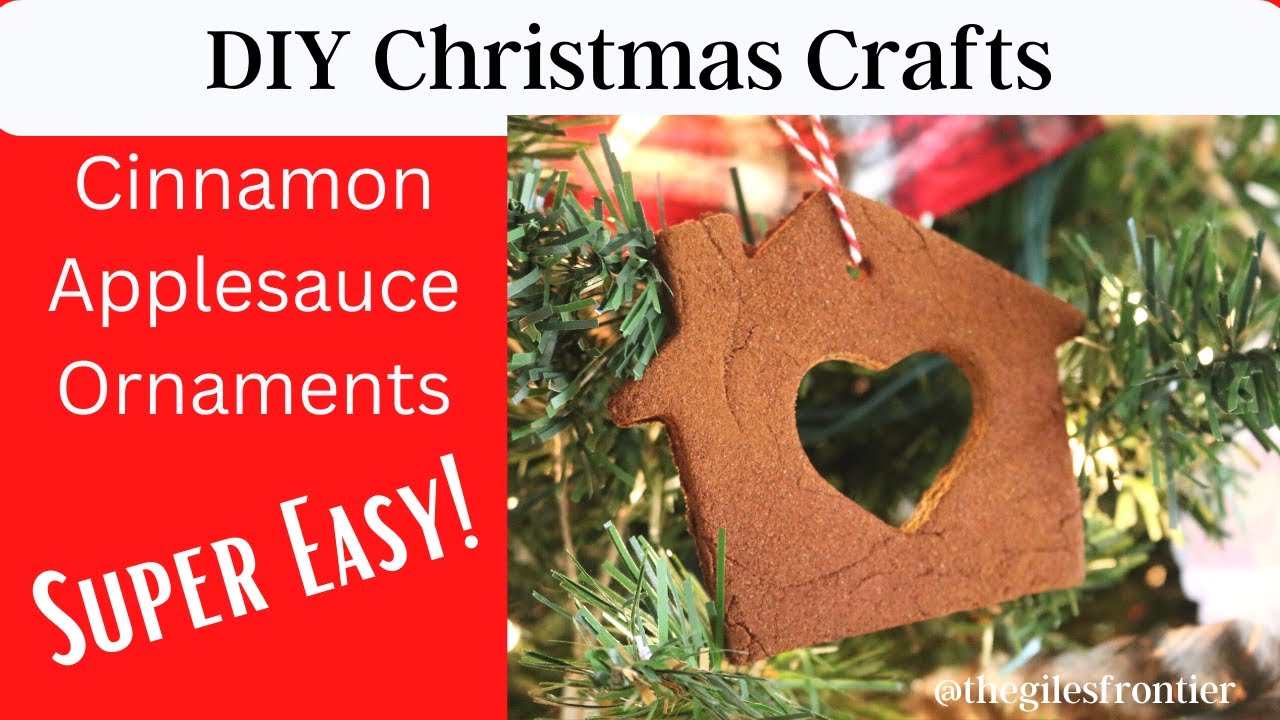 Cinnamon Applesauce Ornaments | Easy DIY Christmas craft with cinnamon ...