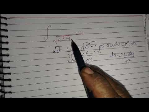 Integrate 1/(sqrt (e^x-1)) dx - YouTube