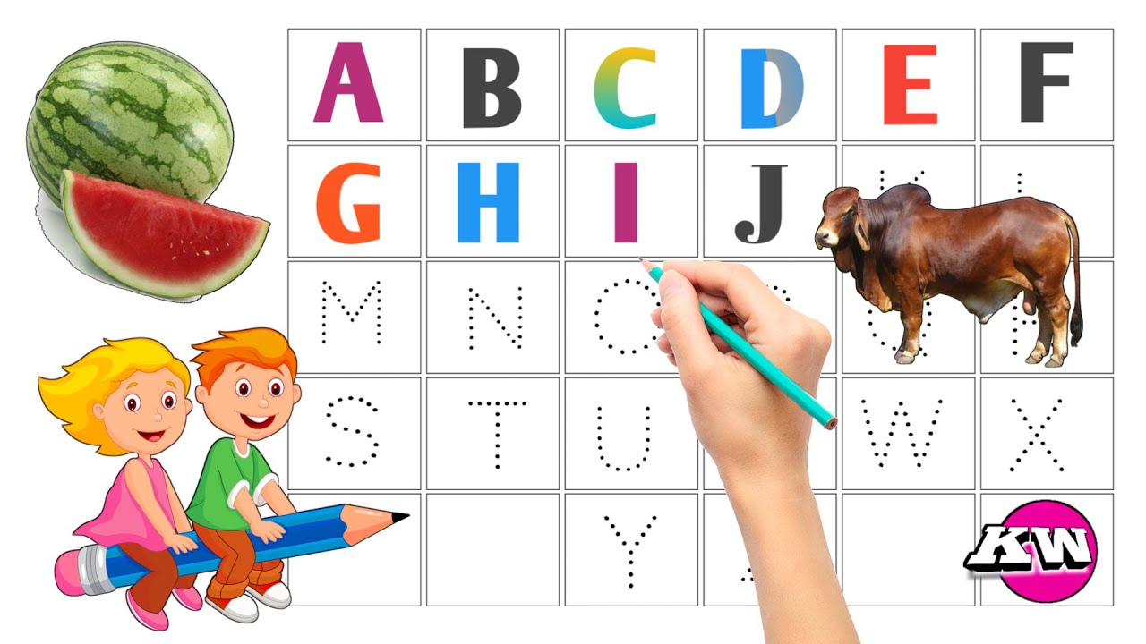 abcd learning for toddlers, a for apple, b for ball, abcd song, abcd ...