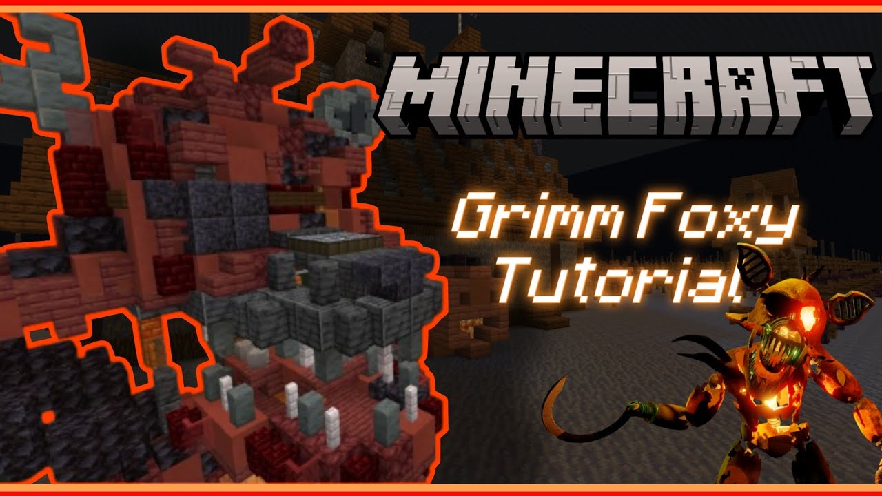 How to build Grimm Foxy - Minecraft FNAF Tutorial - Grimm Foxy Tutorial ...