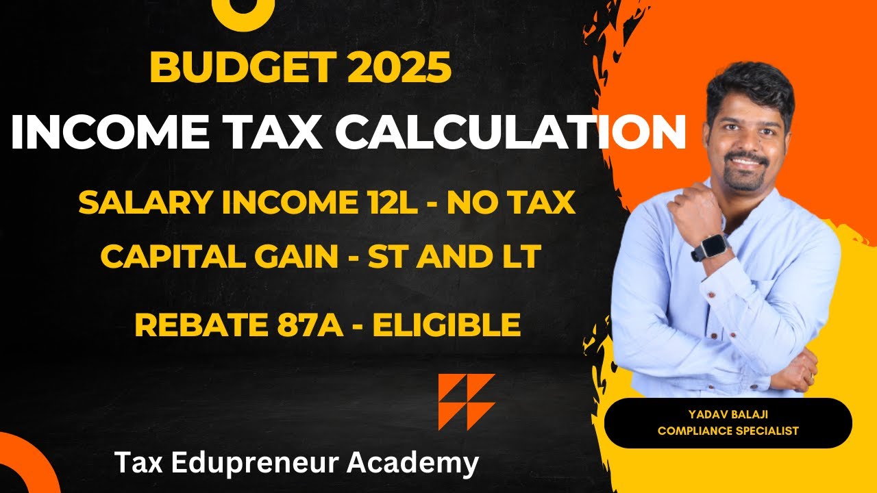 Budget 2025 - Income tax Slab rate | NO Tax up to 12Lakh| Capital gain ...