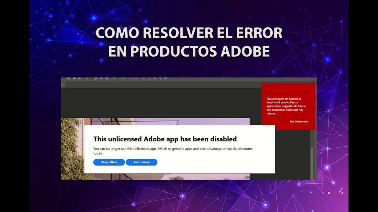 Como resolver problemas de Adobe - This unlicensed Adobe app has been ...