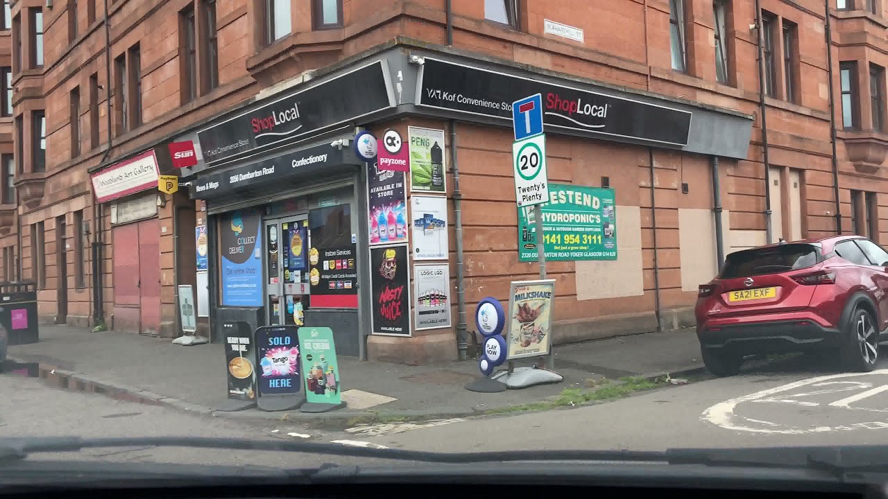 Driving in Glasgow - Yoker and Scotstounhill - August 2021 - YouTube