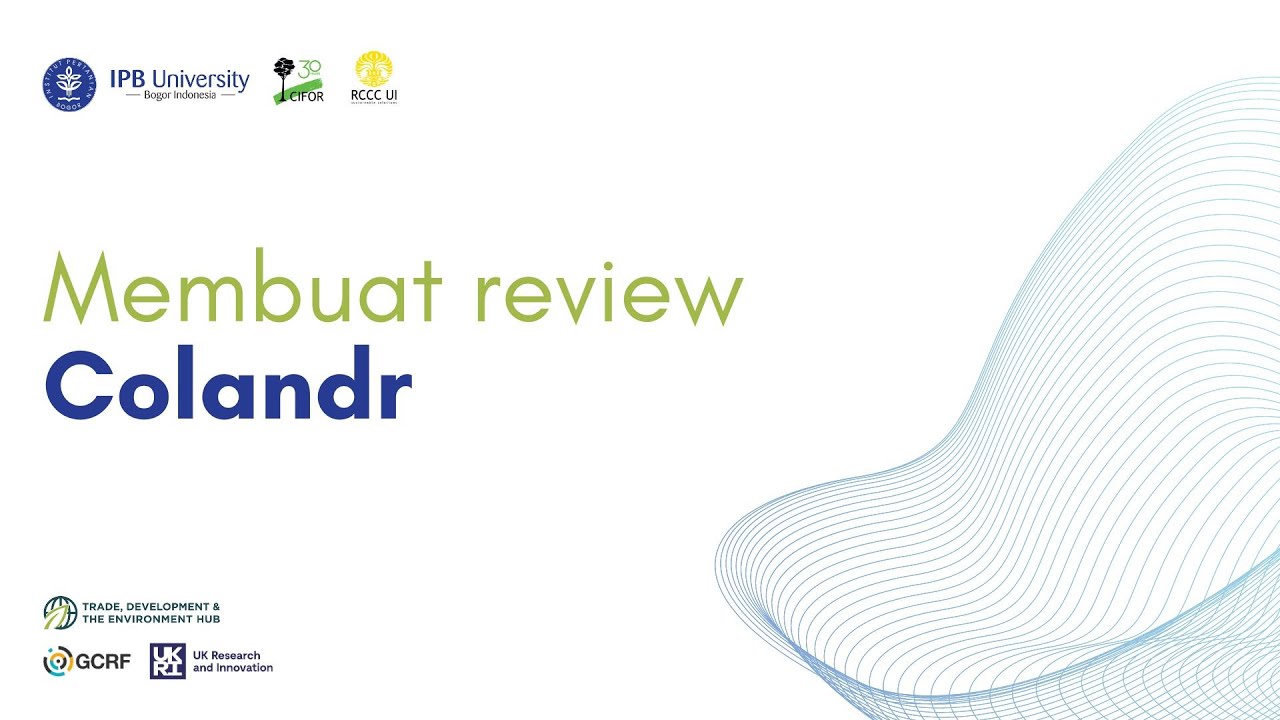 Membuat Review di Colandr - YouTube