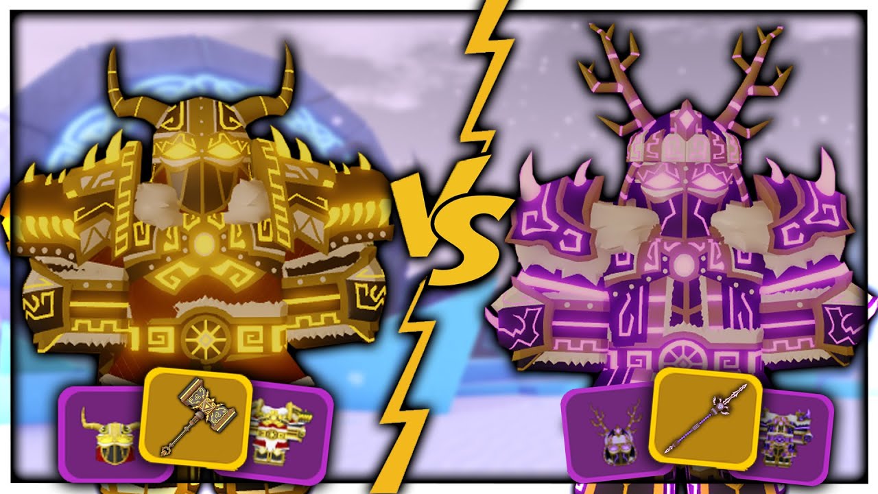 *NEW* MAX WARRIOR VS MAX MAGE PURPLE VALHALLA LOADOUTS AND LEGENDARYS ...