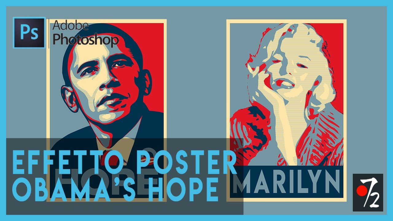 Adobe Photoshop CC - Tutorial Effetto Poster, Obama's Hope Poster [ITA ...