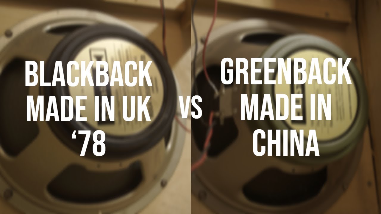 Blackback '78 vs Greenback Made in China | Them Bones Riff - YouTube