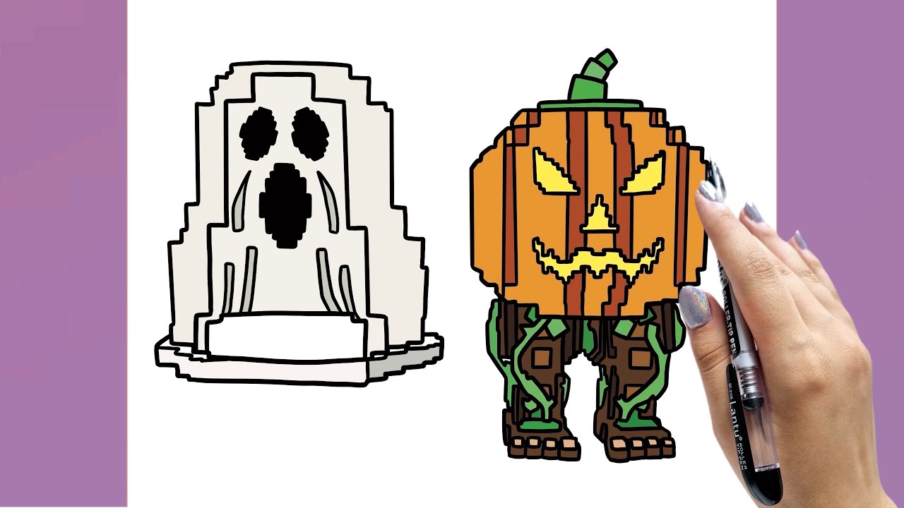 How to draw Spooky and Pumpky from Steal a Brainrot (Roblox) - Step by ...