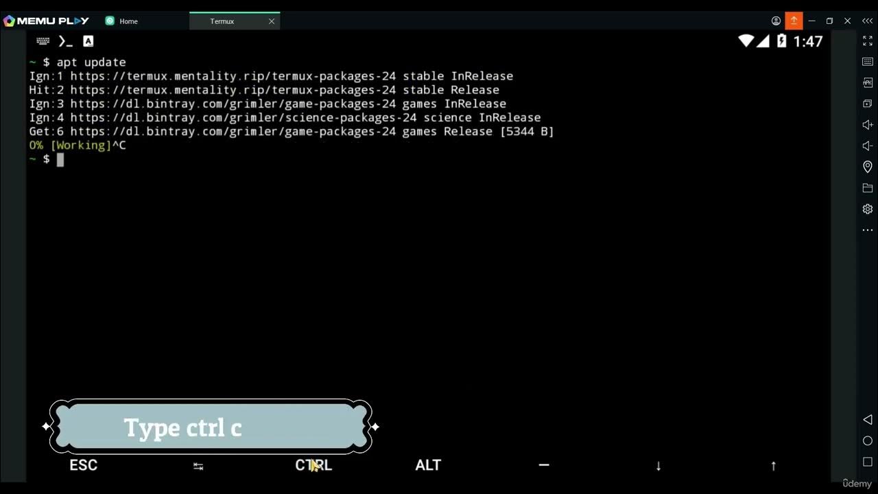 8 Use of ctrl c command - YouTube